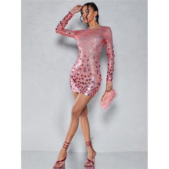 Dresses | Sequin Cocktail Dress Pink | Poshmark